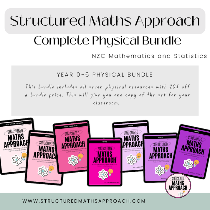Structured Maths Approach - Year 0-6 Complete PHYSICAL BUNDLE