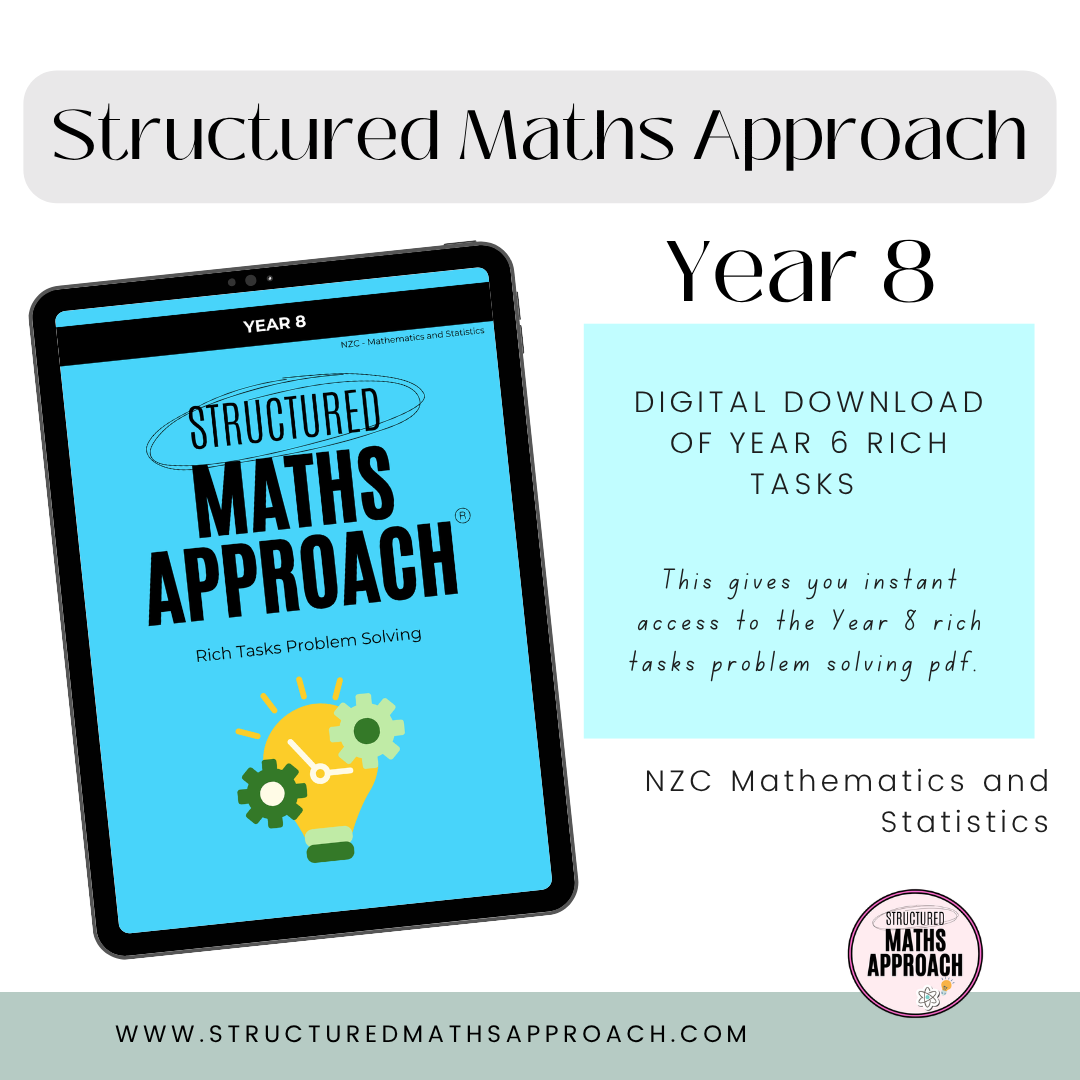 Structured Maths Approach Rich Tasks - Year 8